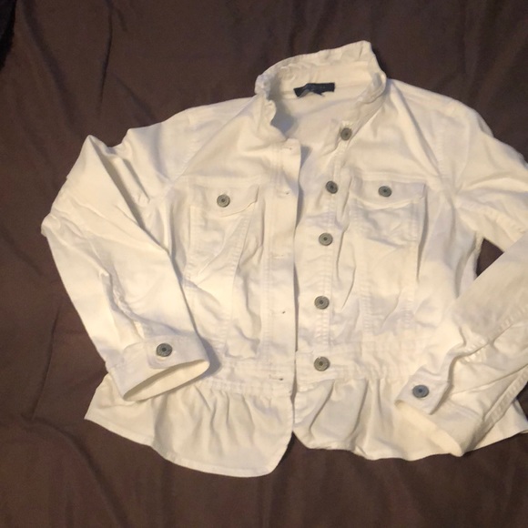 Talbots | Jackets & Coats | White Denim Jacket | Poshmark